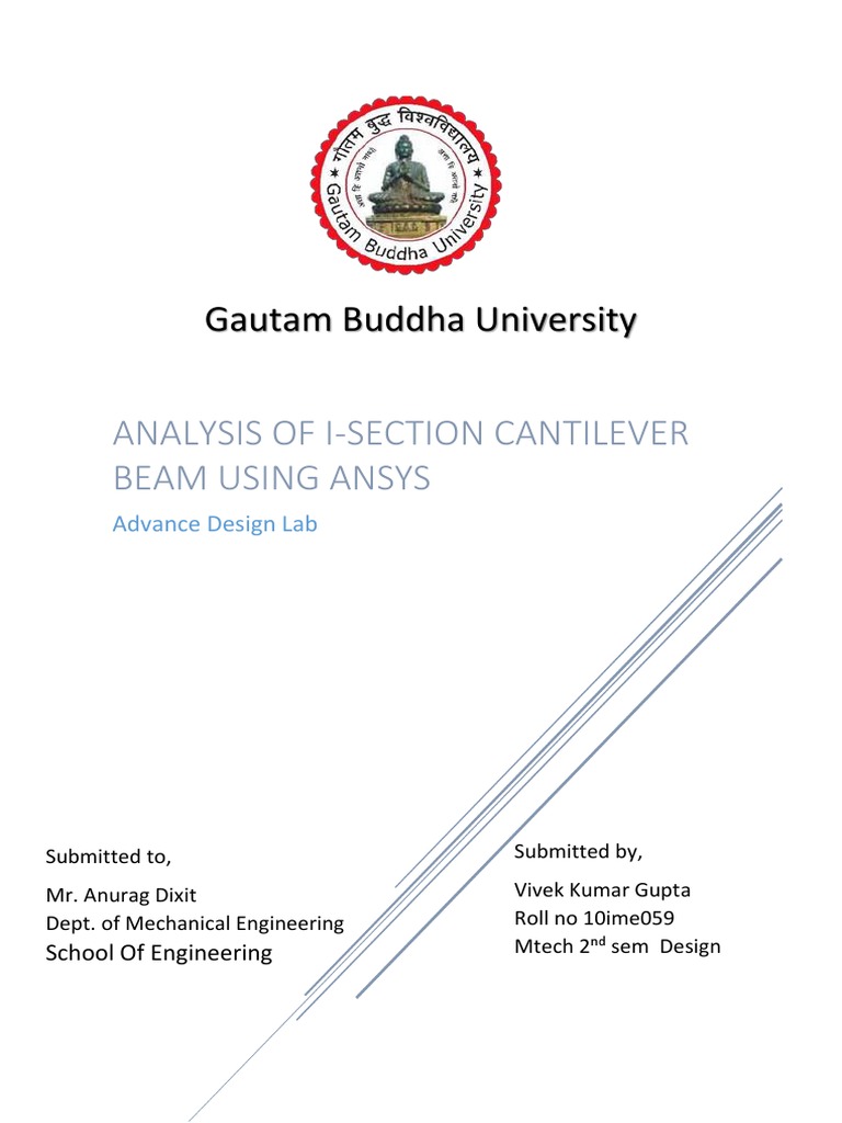 Ansys Cantilever Beam Analysis Steps | PDF | Computers