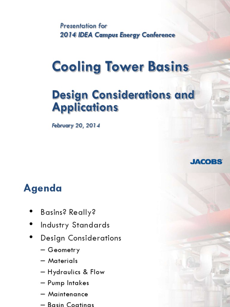 Cooling Tower Basins - Design Considerations & Applications | PDF ...