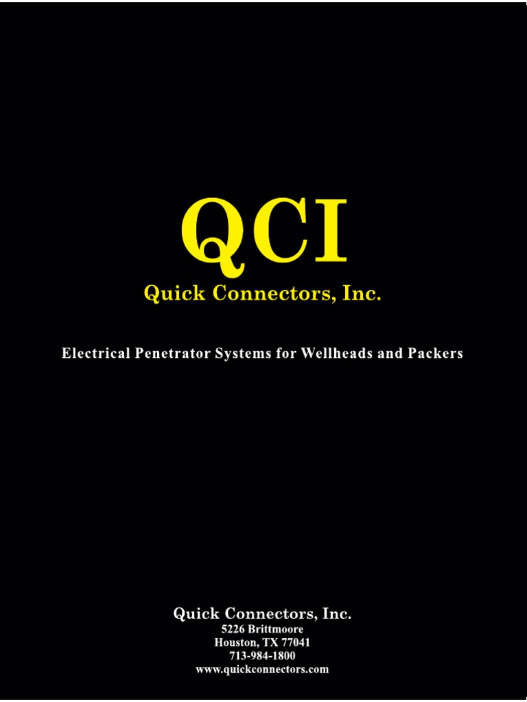 QCI Brochure1 | PDF | Cable | Electrical Connector