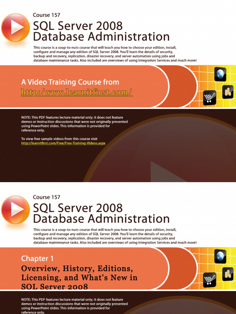 Sql Server 2008 Database Administration Microsoft Sql Server 64 Bit Computing