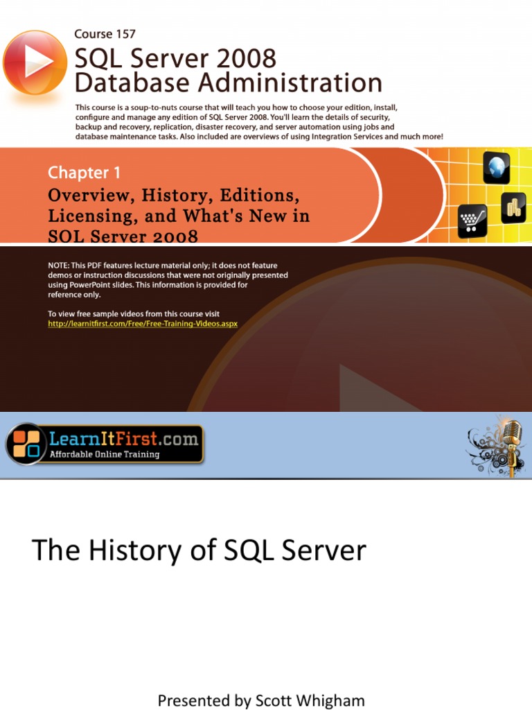 Overview, History, Editions, Licensing, and What's New in SQL Server ...