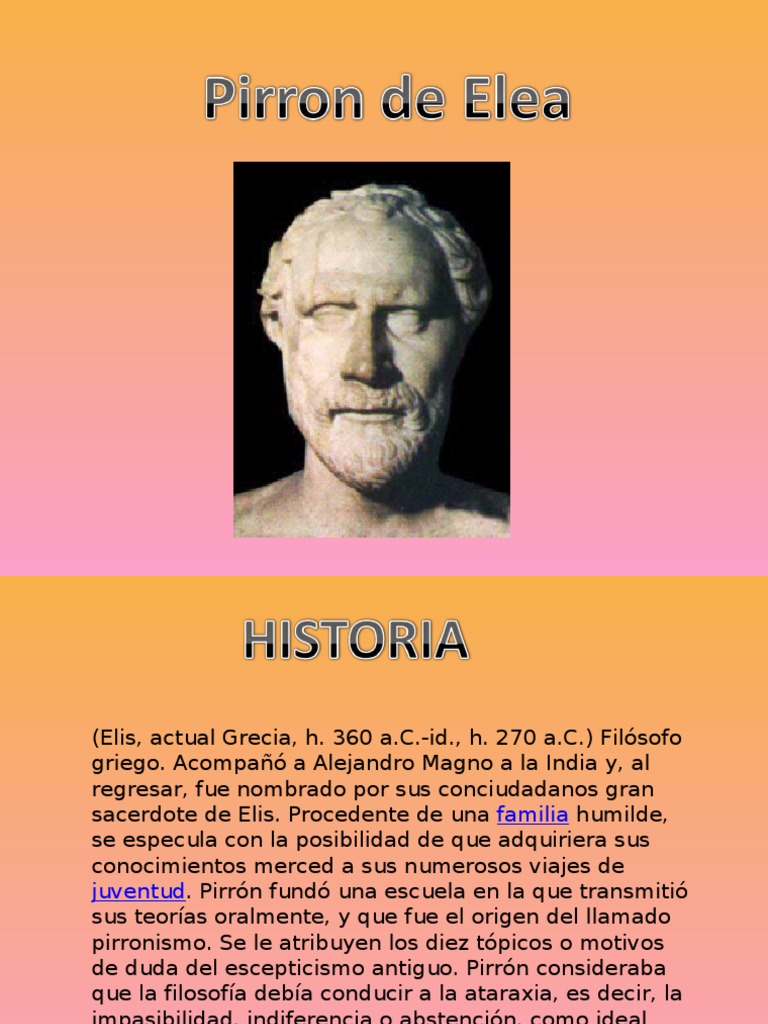 Pirron de Elea | Certeza | Ciencia