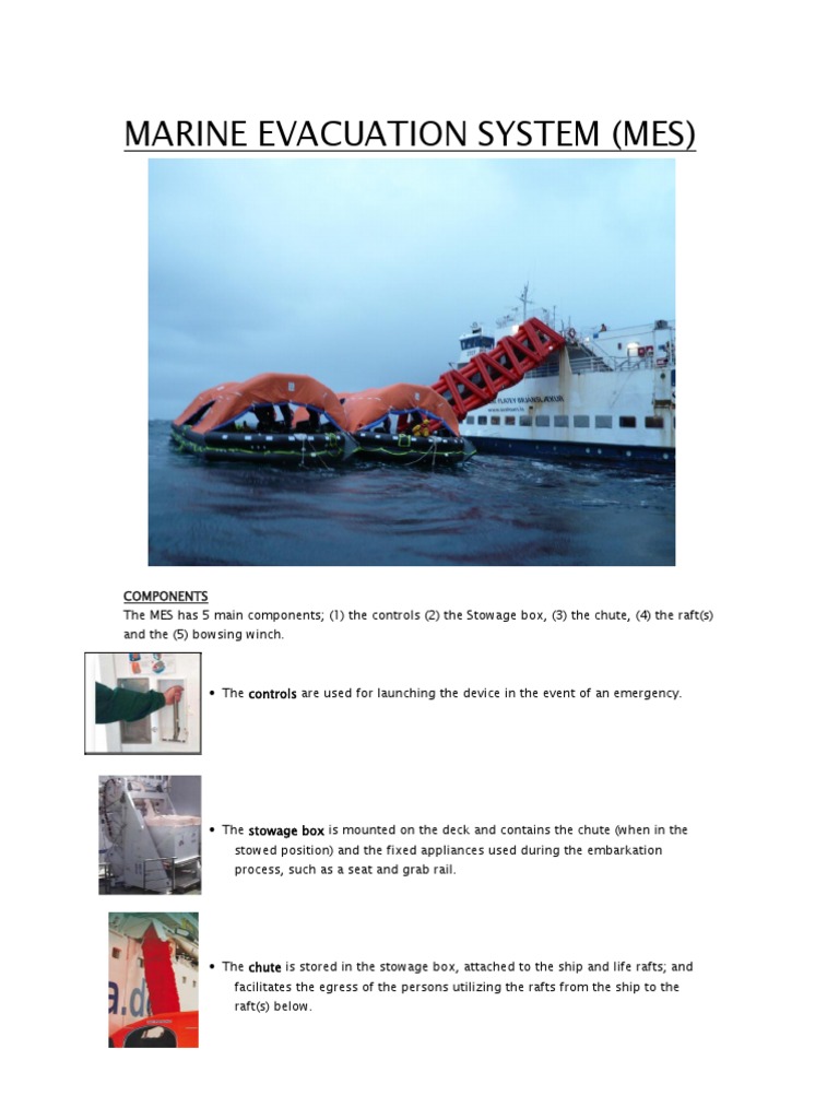 Issue 6 FPVE Learning - MES (Marine Evacuation System) | PDF | Deck ...