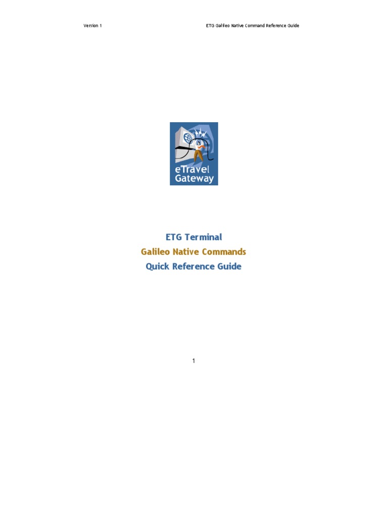 Galileo Quick Reference Guide | PDF | Payments | Travel Agency