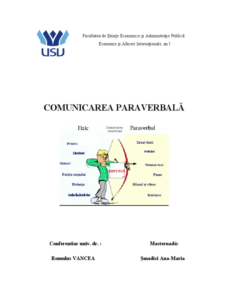 Comunicarea Paraverbala | PDF