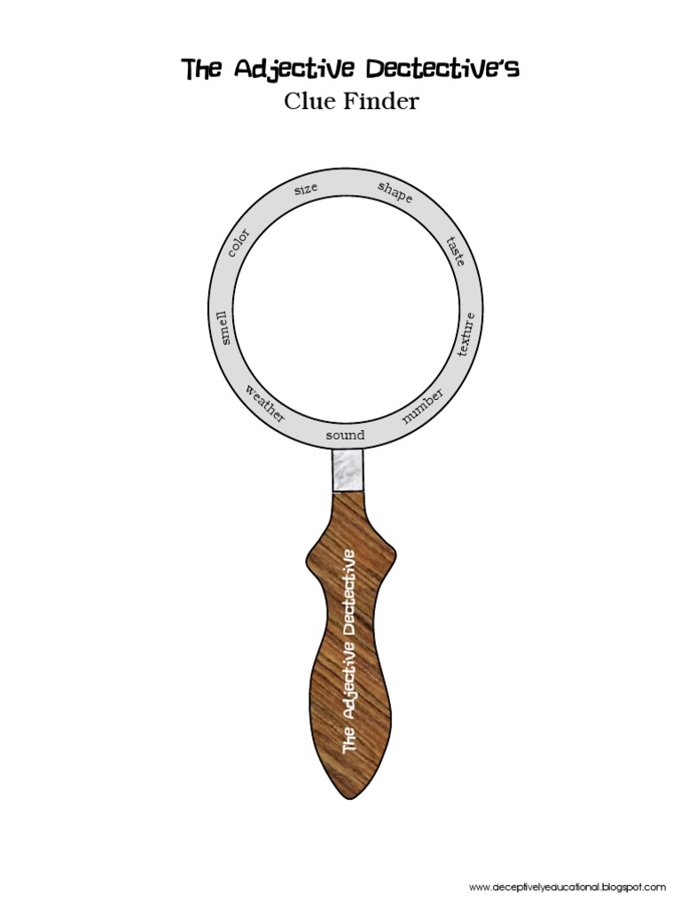 Adjective Detective Clue Finder | PDF