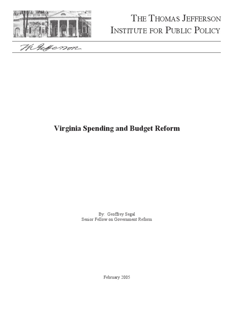 Virginia Budget Reform Insights | PDF | Public–Private Partnership ...