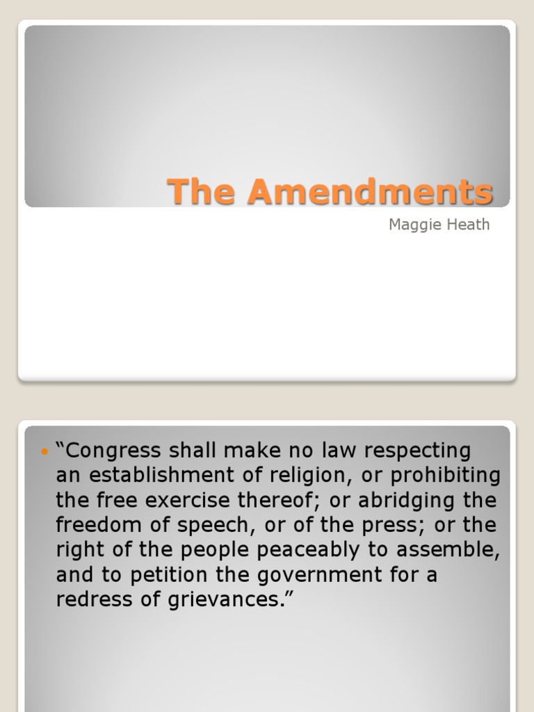 Understanding Key Constitutional Amendments | PDF | Law