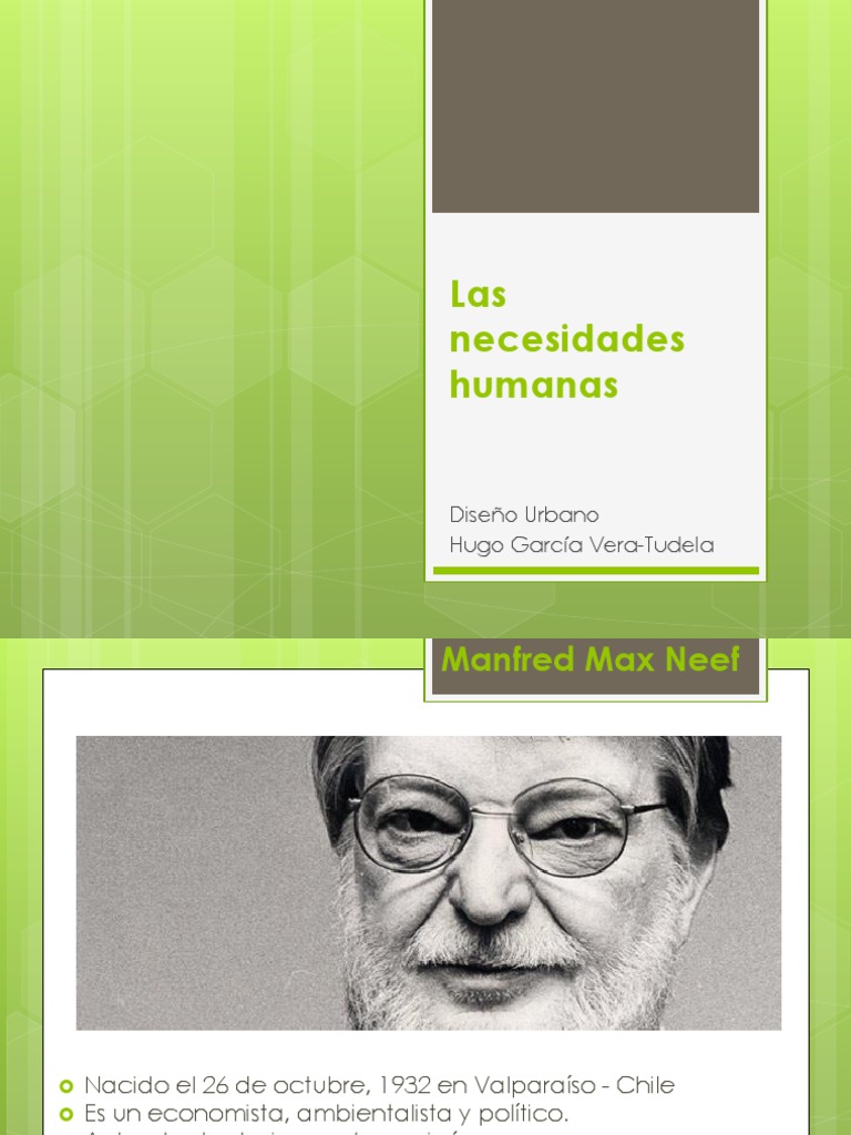 Max Neef Necesidades Humanas | PDF | Science | Ciencia (general)