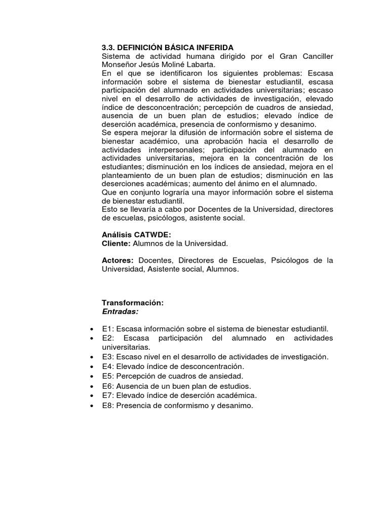 Definicion Basica Inferida | PDF | Bienestar | Ciencia cognitiva