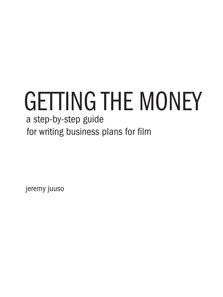 Film Business Plan Writing Guide | PDF | Box Office | Revenue