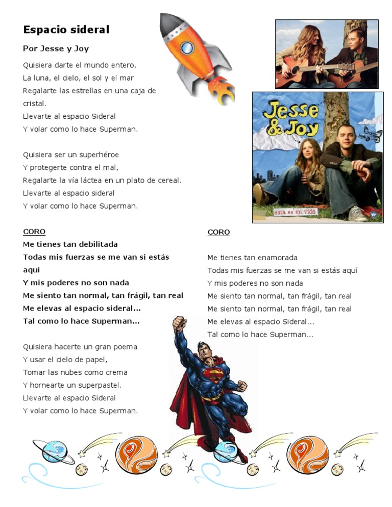 Espacio Sideral - Jesse y Joy | PDF