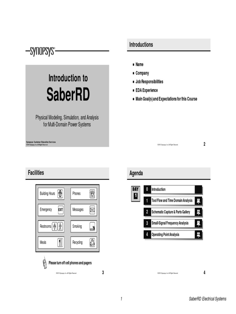 SaberRD Electrical Student Guide v1.7 | PDF | Electrical Network ...
