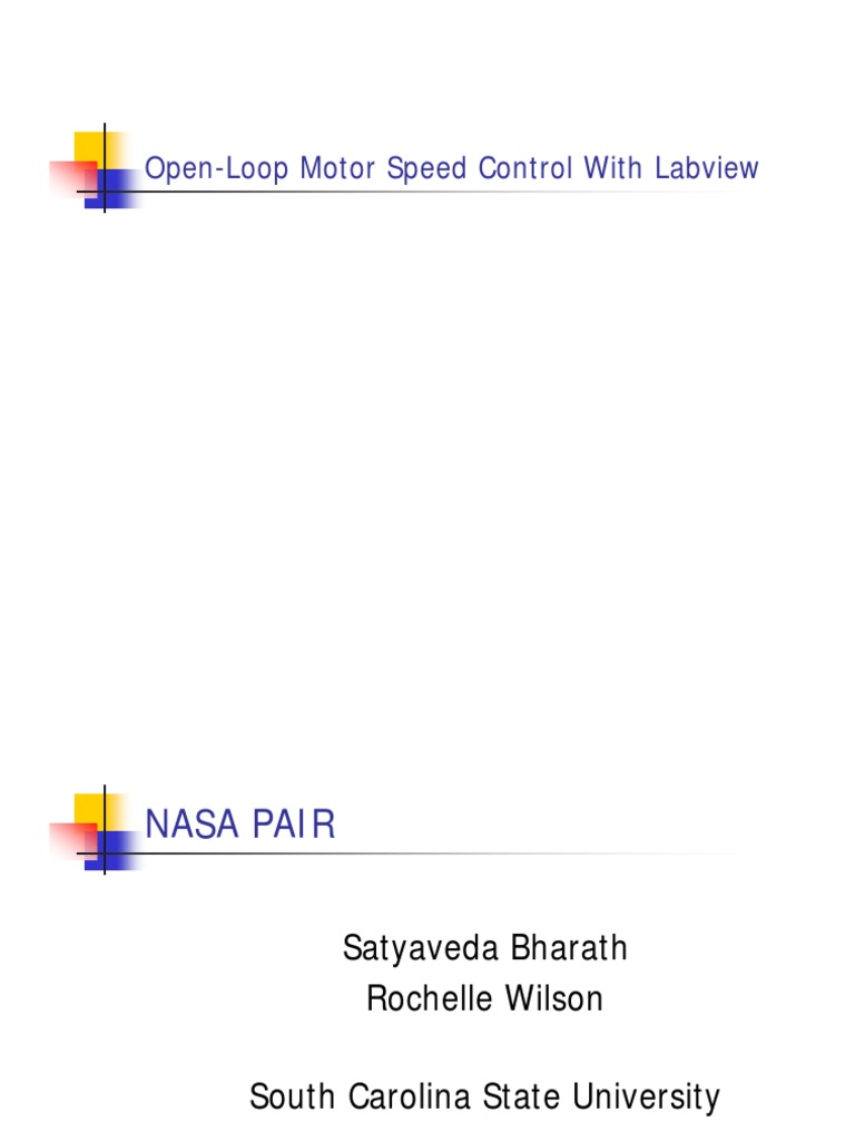 Open-Loop Motor Speed Control With Labview | PDF | Electrical ...