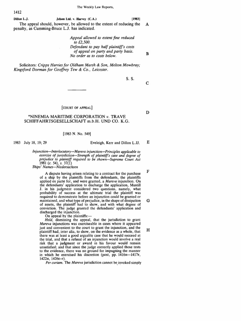 Mareva Injunctions | Injunction | Evidence | Free 30-day Trial | Scribd