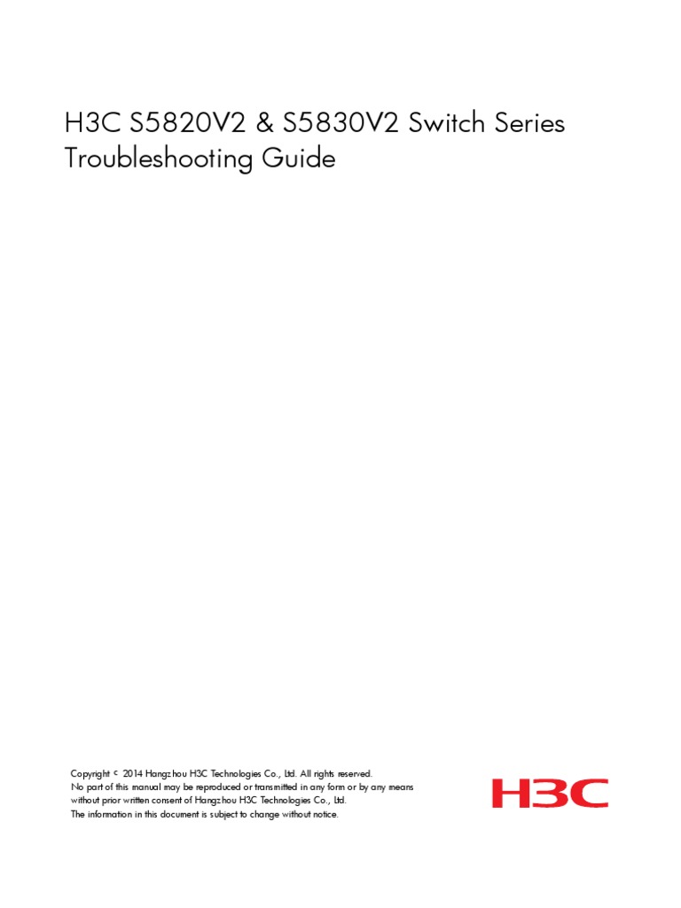 H3C Troubleshooting Guide-HP Comware | PDF | Troubleshooting ...