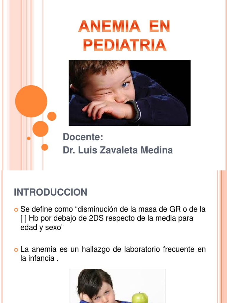 Anemia en Pediatría: Causas y Efectos | PDF | Anemia | Amamantamiento