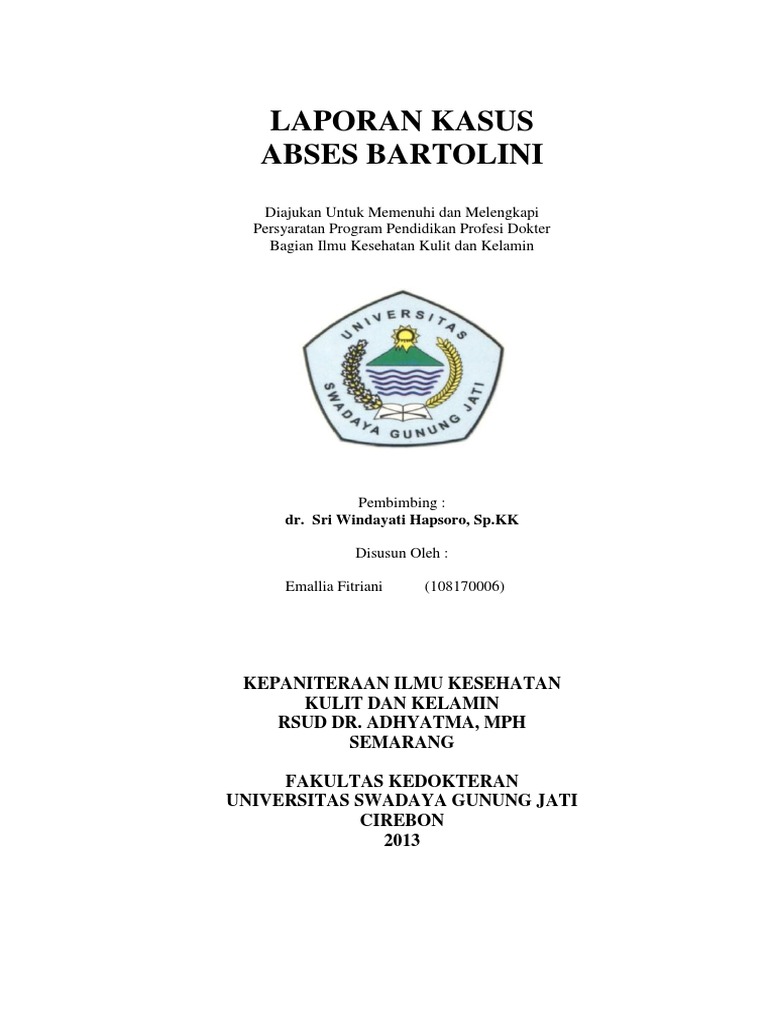 Lapkas Abses Bartolini Ok | PDF