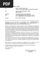 Modelo de Informe de Asistencias | PDF