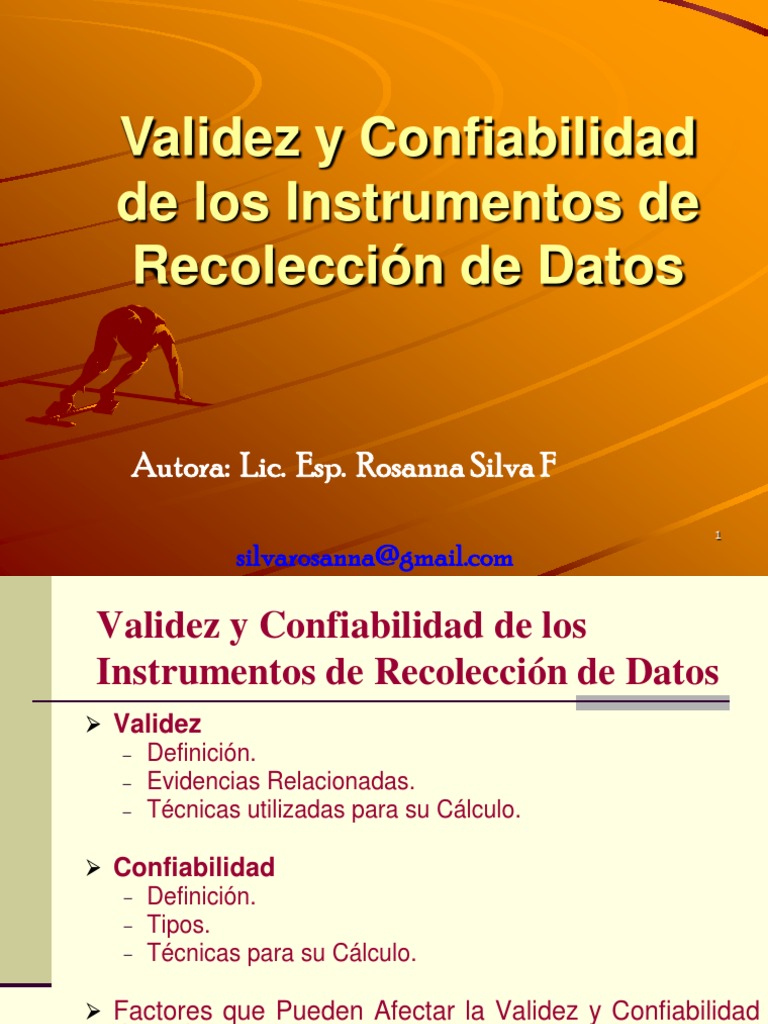 Validez y Confiabilidad 3 | PDF | Psicometría | Validez (Estadísticas)