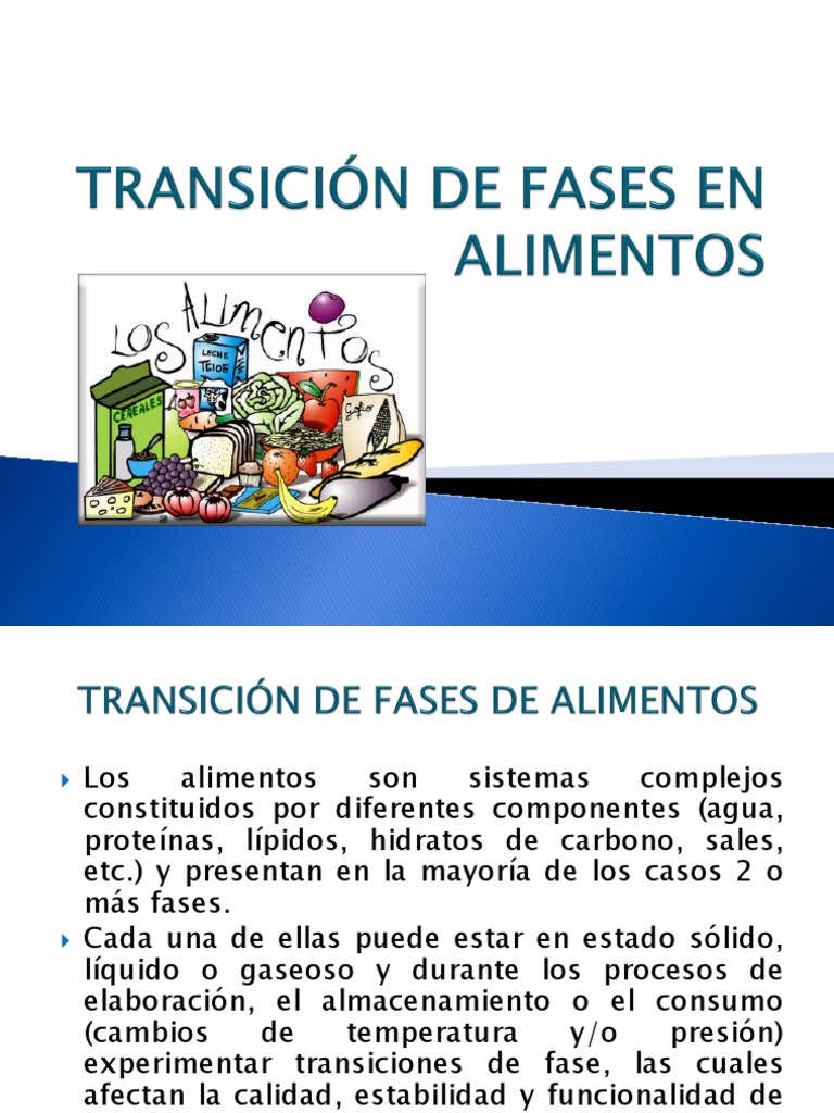 Transiciones de fase en alimentos | PDF | Sólido amorfo | Calor