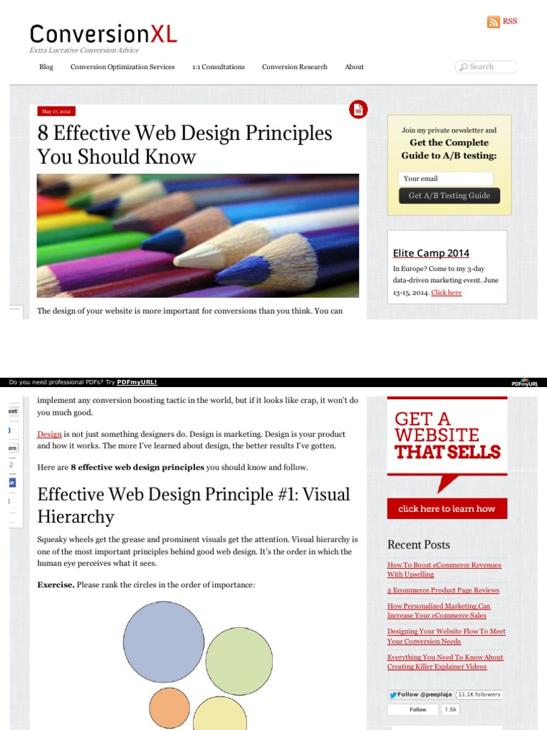 8 Effective Web Design Principles You Should Know | PDF | Perception ...