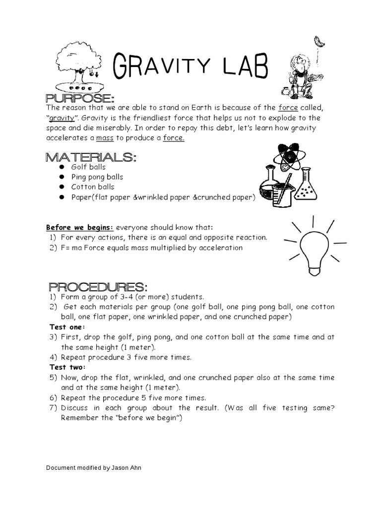 Understanding Gravity Through Experiments | PDF