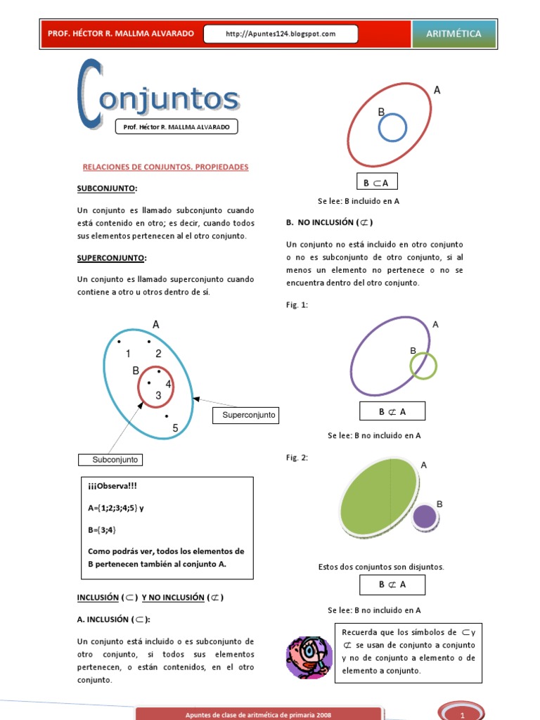 Conjuntos inclusion