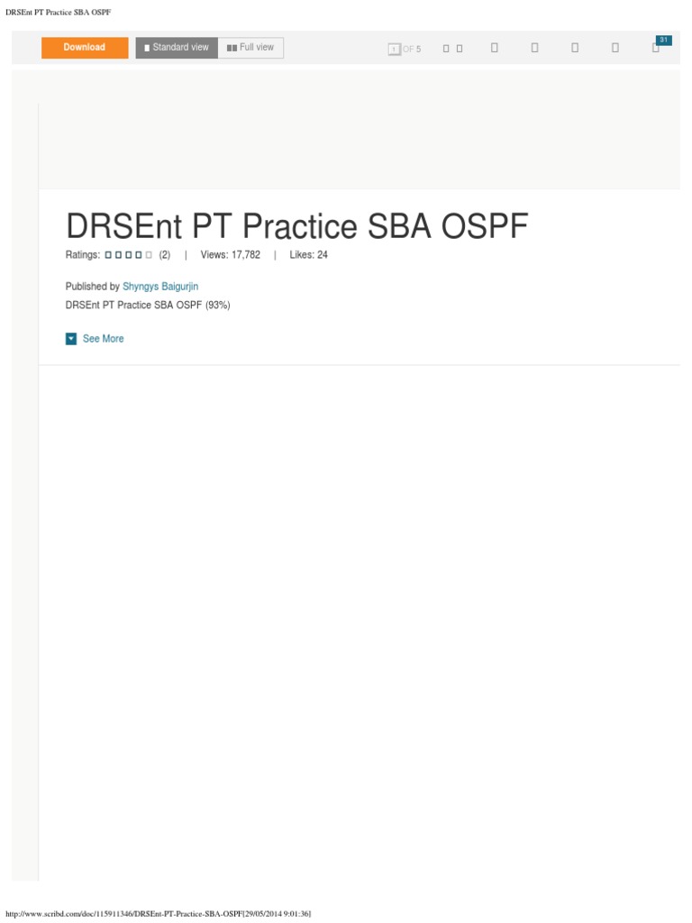 Drsent PT Practice Sba Ospf | PDF | Ip Address | Application Programming Interface