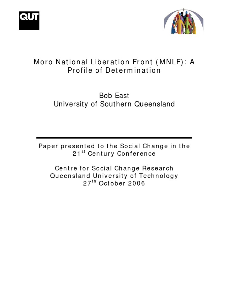Moro National Liberation Front (MNLF) - A Profile of Determination ...