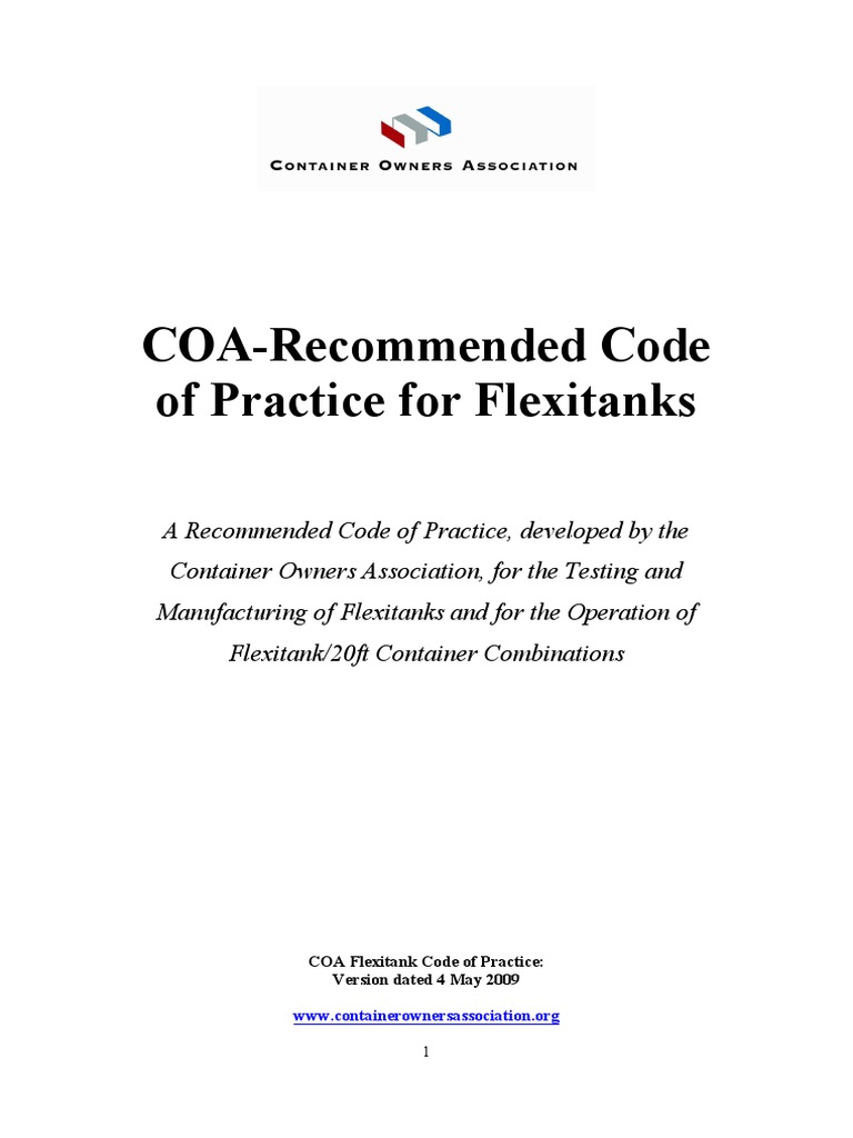 COA Flexitank | PDF | Strength Of Materials | Ultimate Tensile Strength