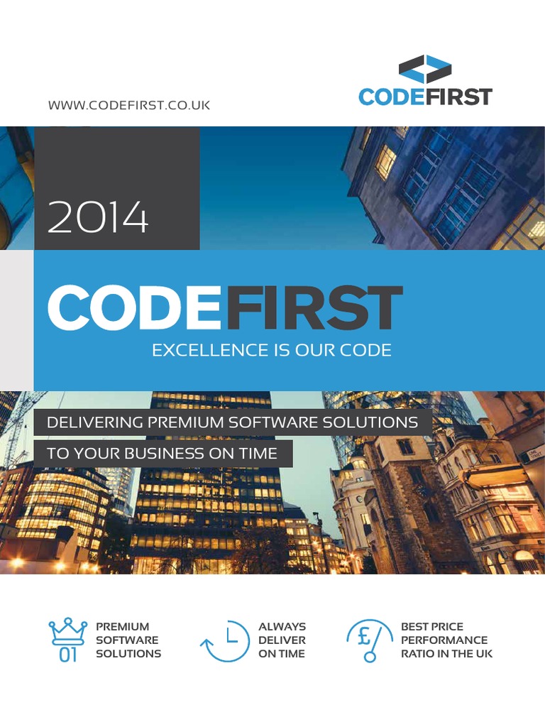 Codefirst Brochure 2014 | PDF | Cloud Computing | Software Development