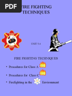 Fire Fighting Techniques | PDF | Fires | Firefighting