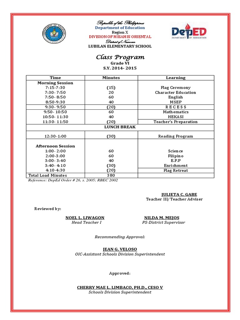 Mother Class Program | PDF