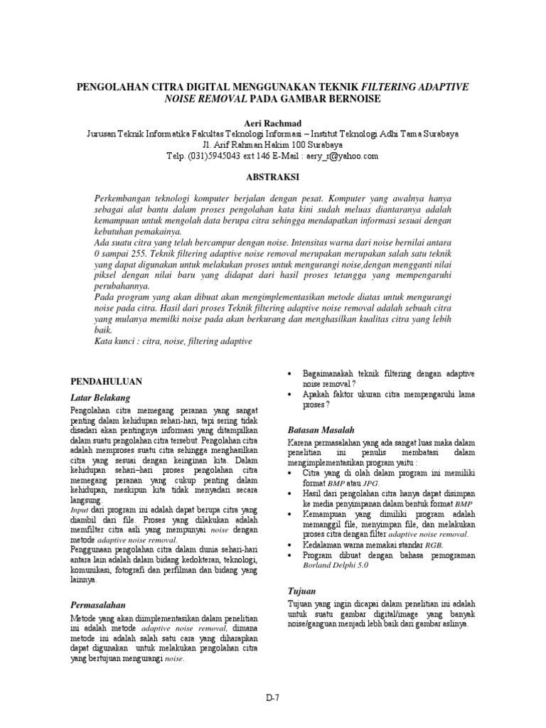 Jurnal Image Processing | PDF