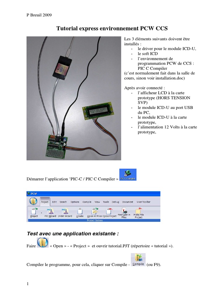 Tutorial PCWH CCS | Descargar gratis PDF | C (Langage de programmation ...
