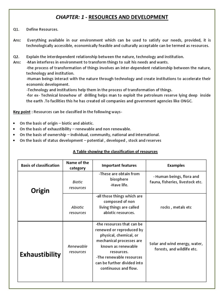 Resources & Development | PDF | Resource | Soil