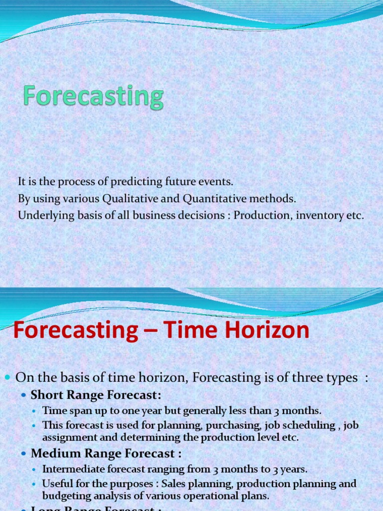 Forecasting | Download Free PDF | Forecasting | Moving Average