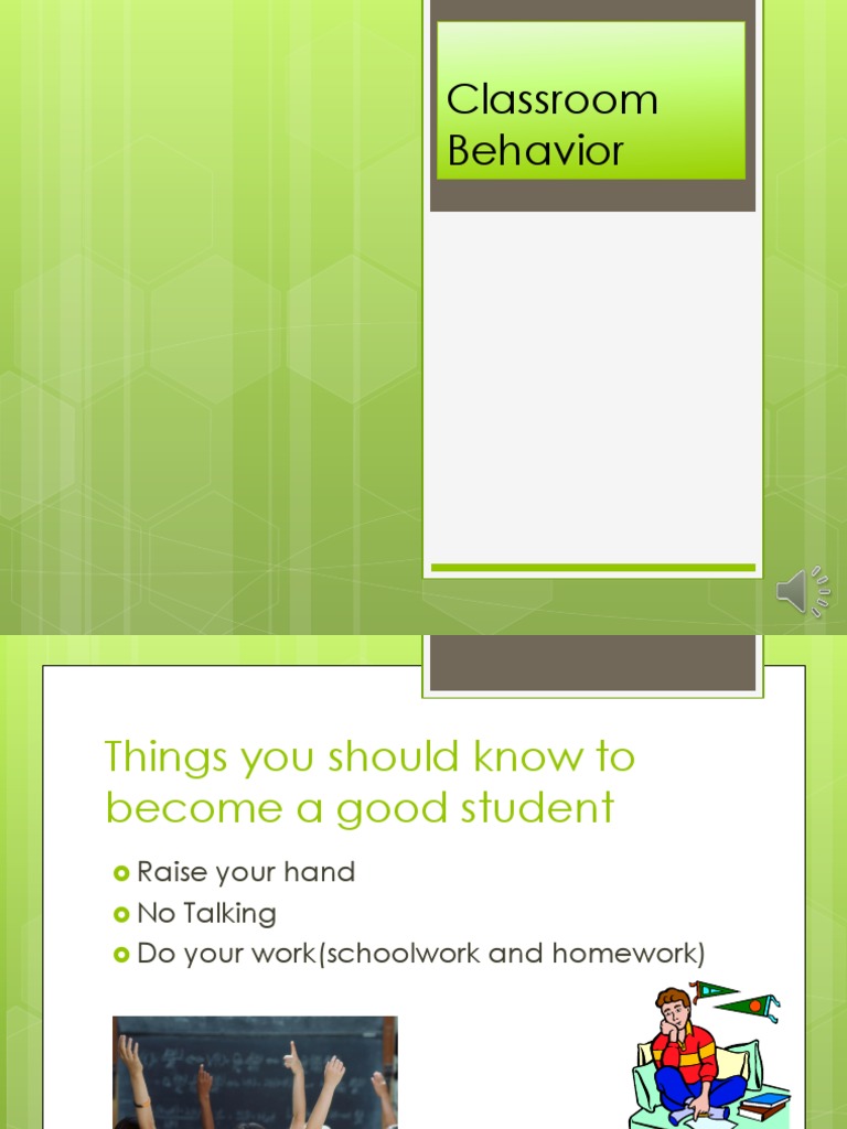 Classroom Behavior Guide | PDF