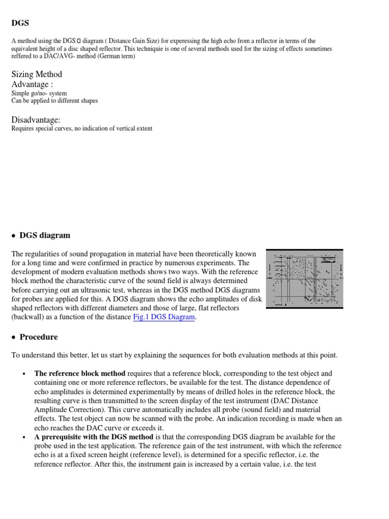 DGS Diagram | PDF | Ultrasound | Calibration