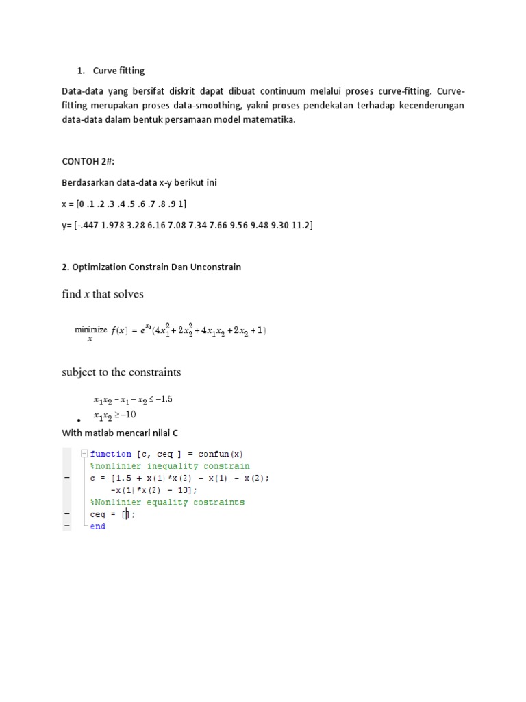 Curve Fitting | PDF