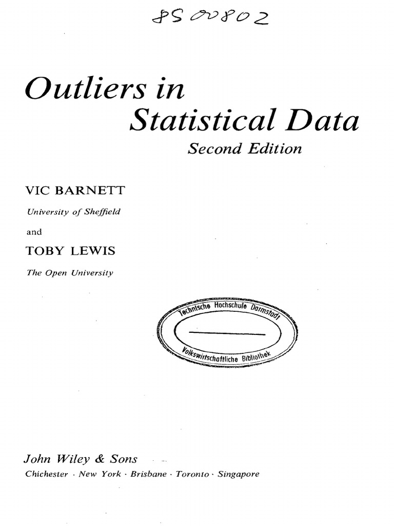 Ouliers in Statistica | PDF | Outlier | Robust Statistics