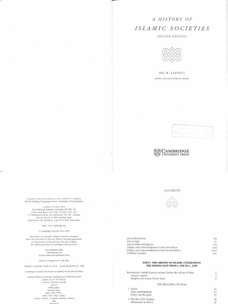 A History of Islamic Societies | PDF