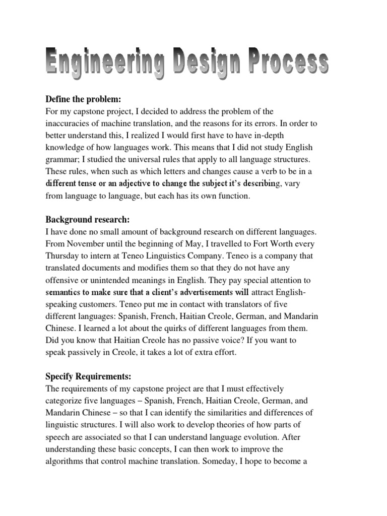 Engineering Design Process | PDF | Artificial Intelligence ...