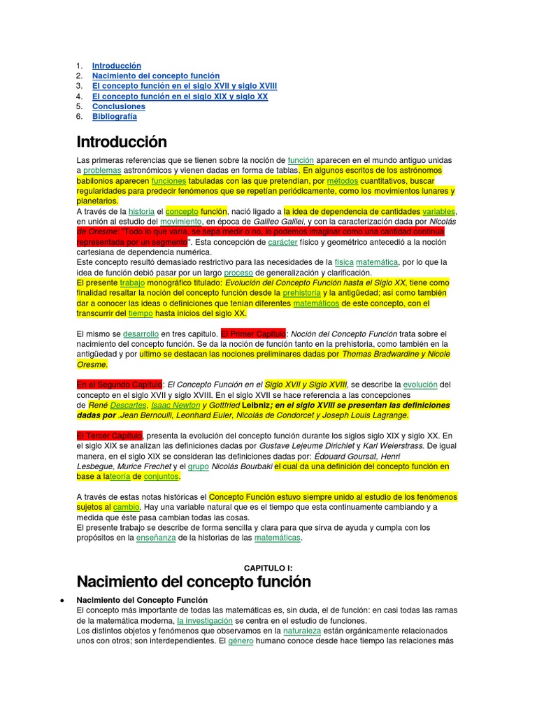 Introducción Concepto de Funcion | PDF | Leonhard Euler | Enseñanza de ...