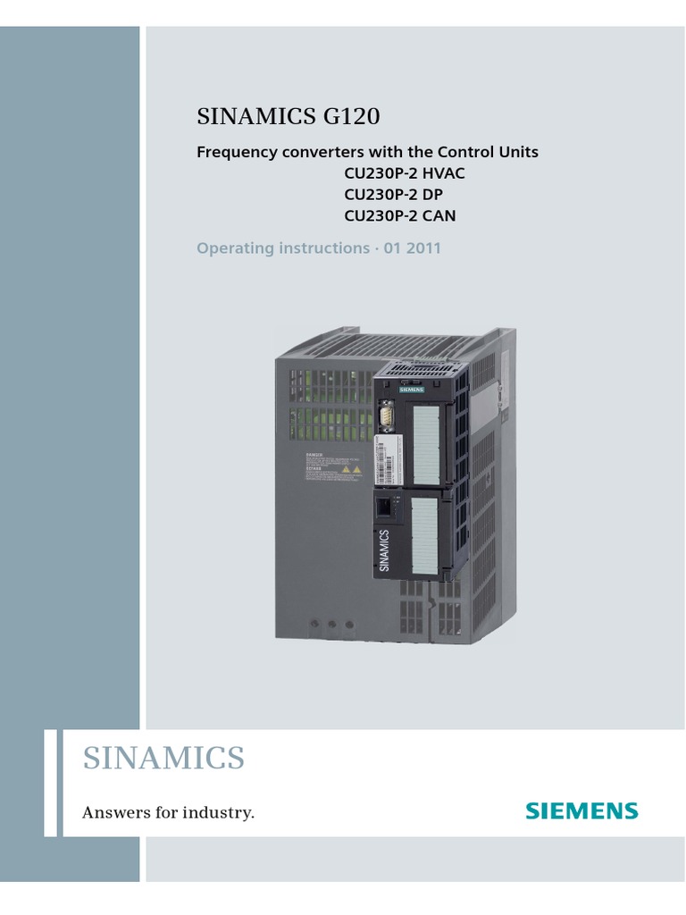 Manual Sinamics | Download Free PDF | Electrical Engineering ...