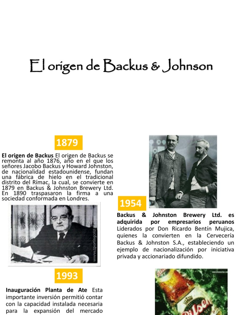 El Origen de Backus & Johnson | PDF | Fabricación de cerveza | Economias