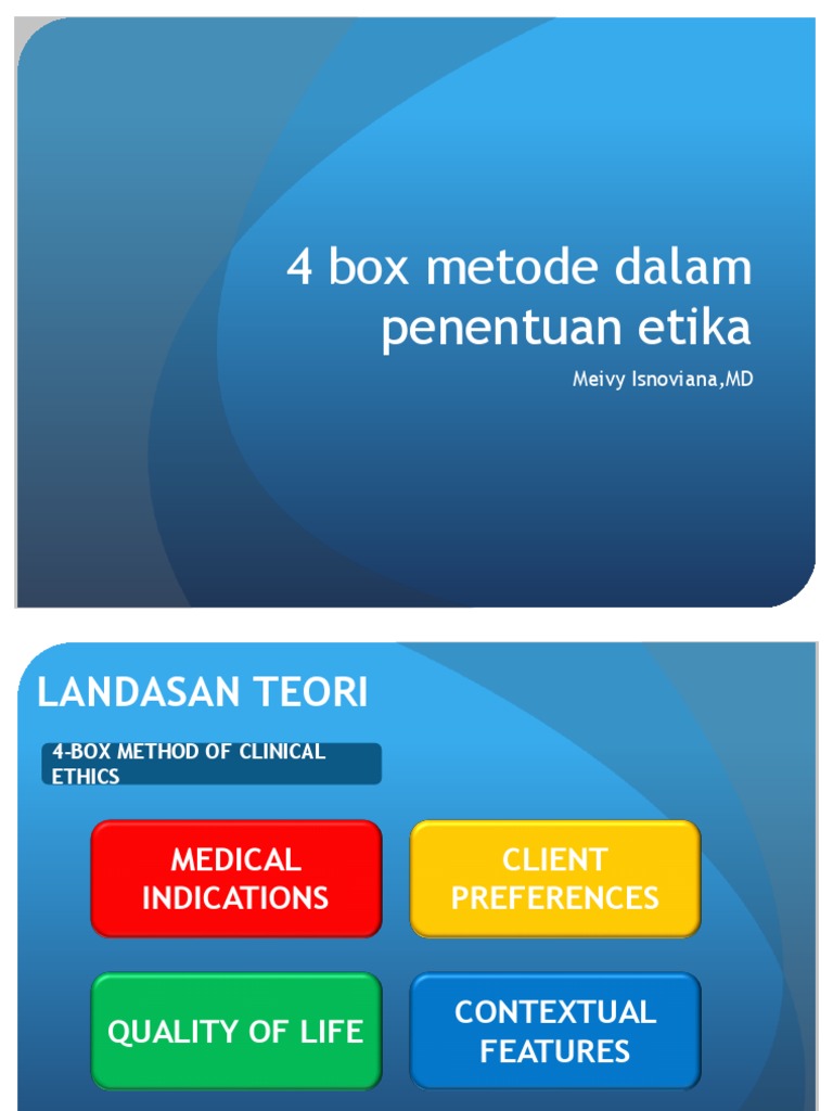 4 Box Metode 2012 | PDF | Medical Ethics | Applied Ethics