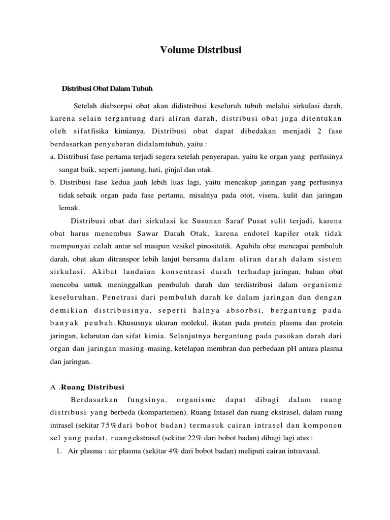 Volume Distribusi | PDF