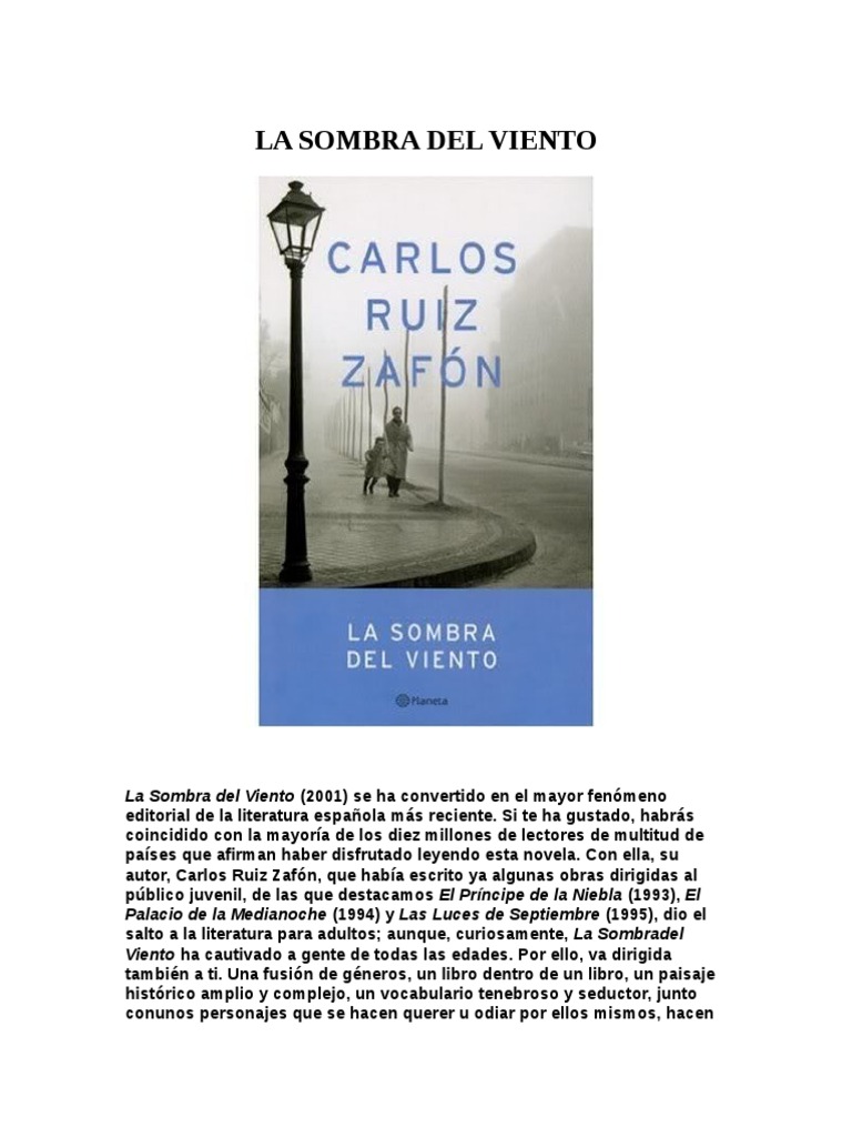 La Sombra Del Viento | PDF | España franquista | Novelas